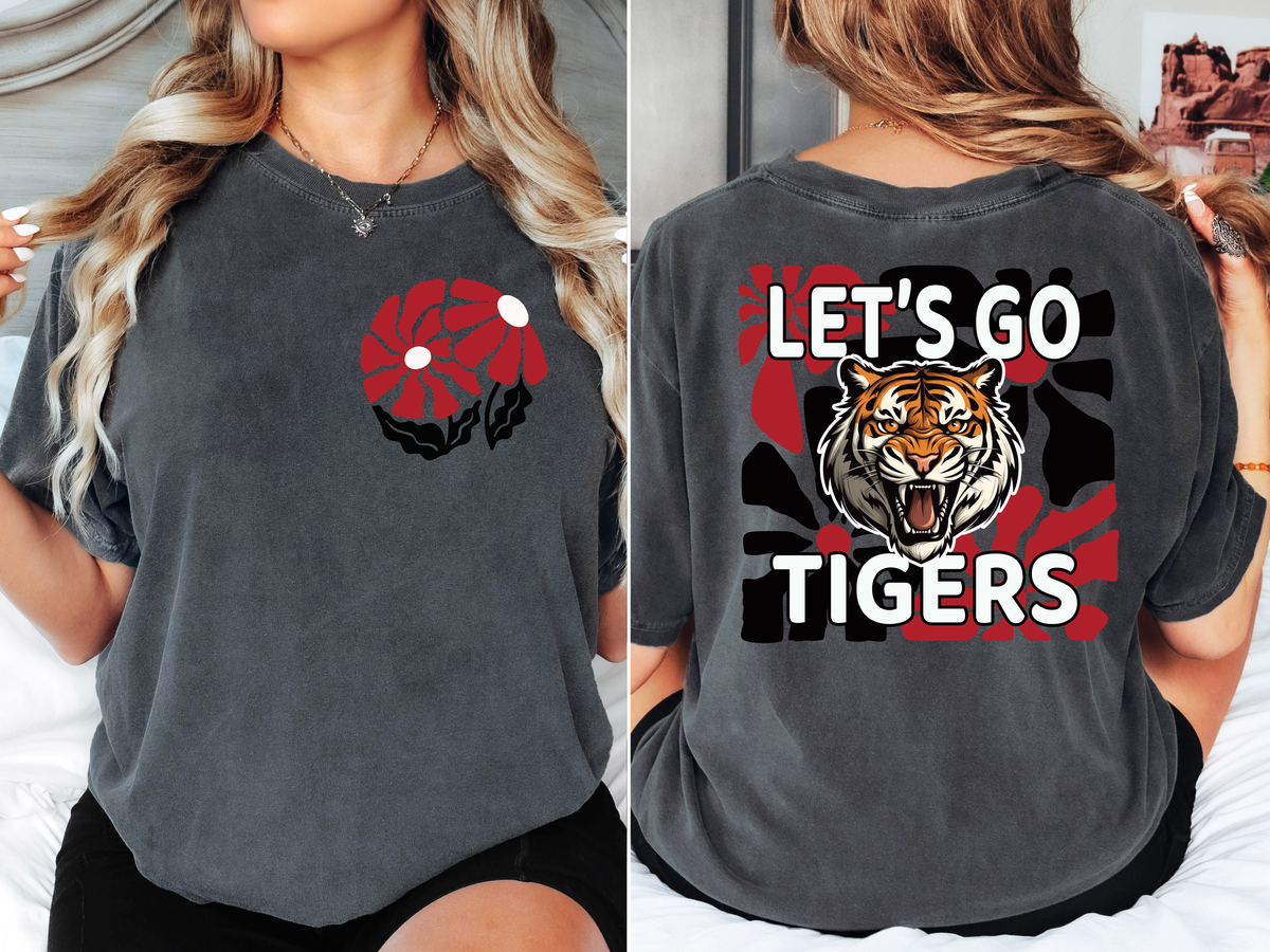 Lets Go Tigers Floral DTF Print – Torch Light