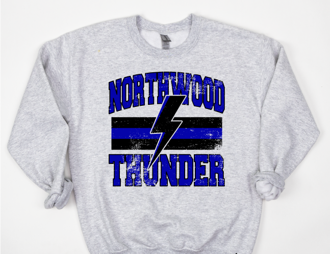 Classic Hometown Northwood Thunder DTF Print – Torch Light