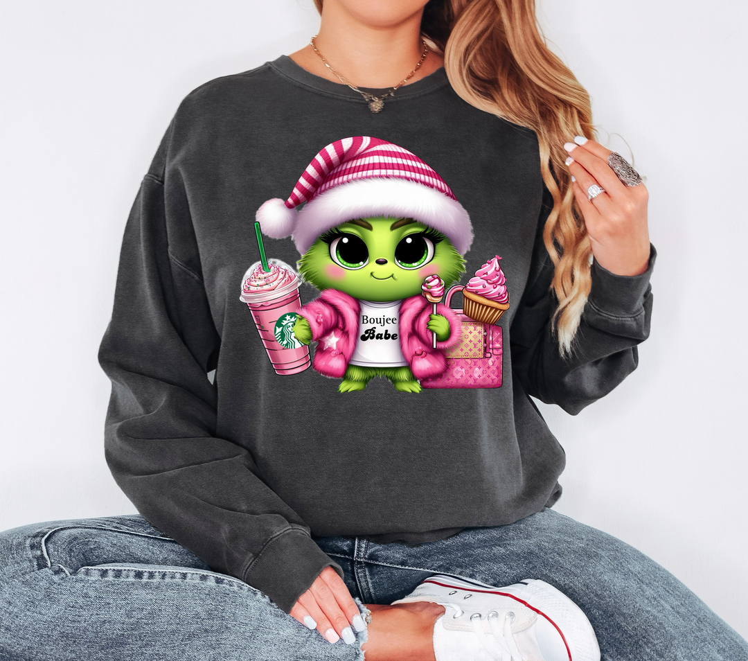 Boojee Babe Baby Grinch DTF Print – Torch Light