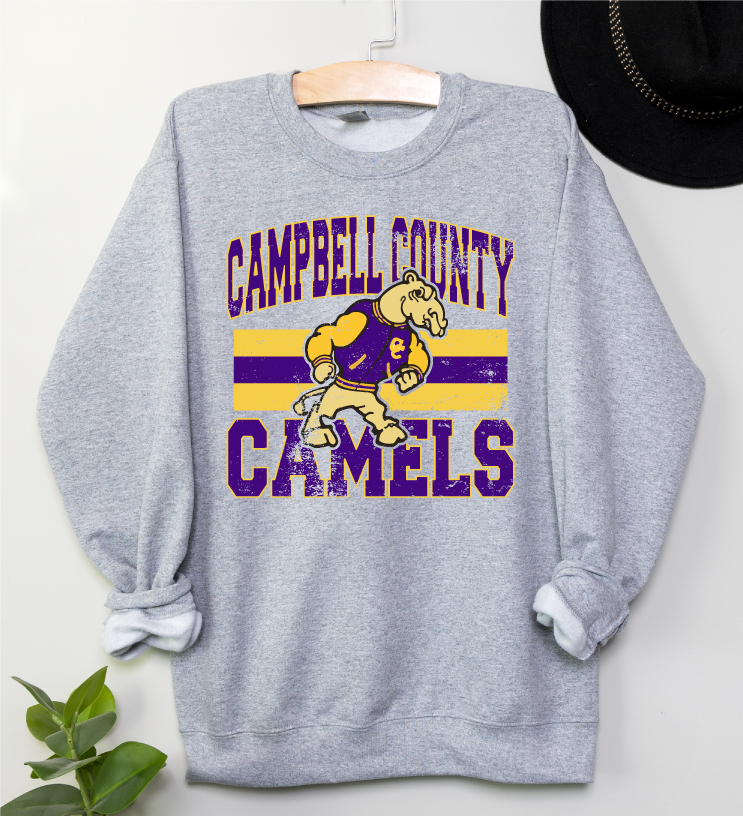 Classic Hometown Campbell County Camels DTF Print – Torch Light
