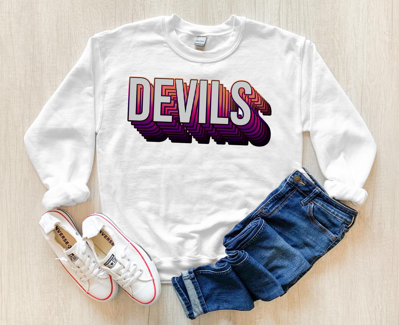Devils Layered Stack DTF Print – Torch Light