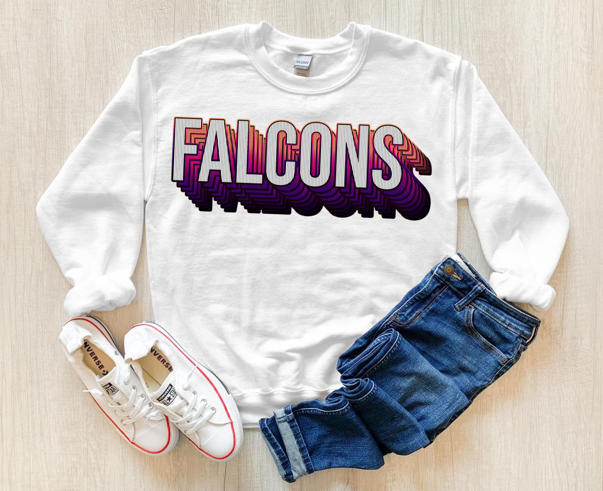 Falcons Layered Stack DTF Print – Torch Light