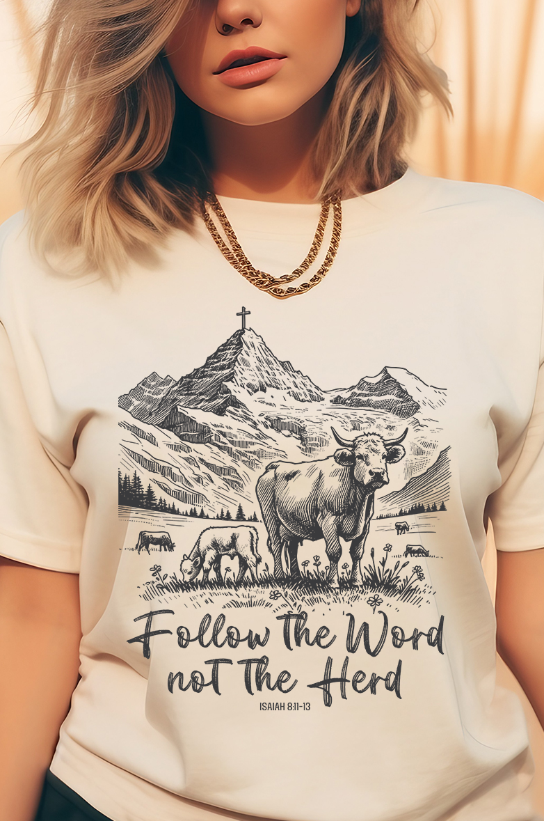 Folllow the Word DTF Print – Torch Light