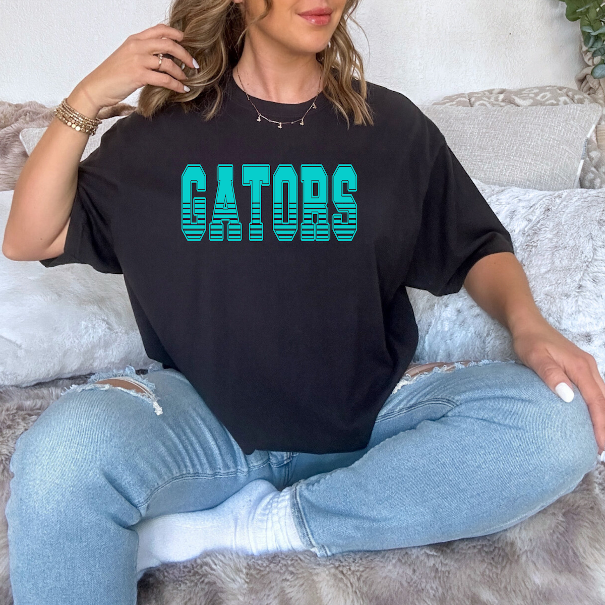 Gators Varsity Line Team DTF Print – Torch Light