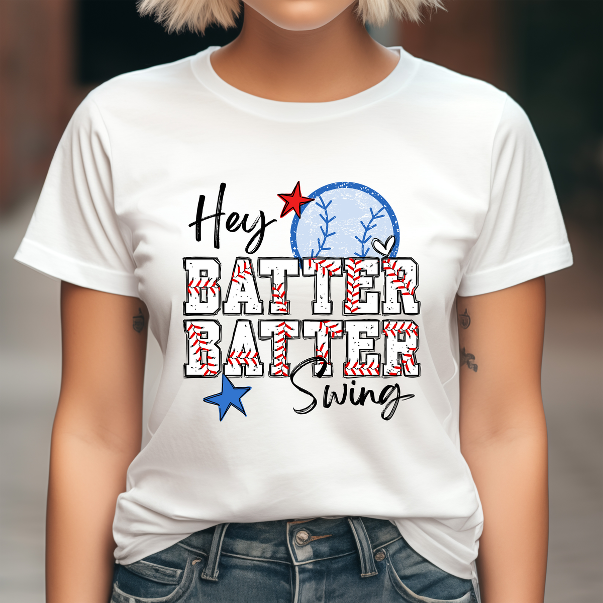Hey Batter Batter DTF Print – Torch Light