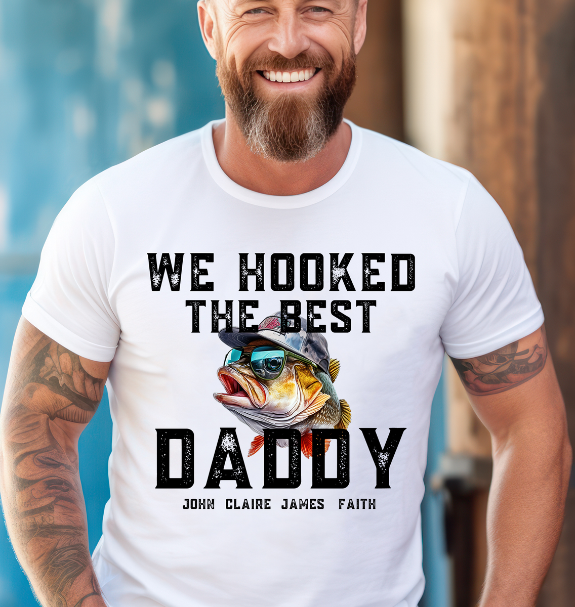 We Hooked the Best Daddy Personalized Name DTF Print – Torch Light