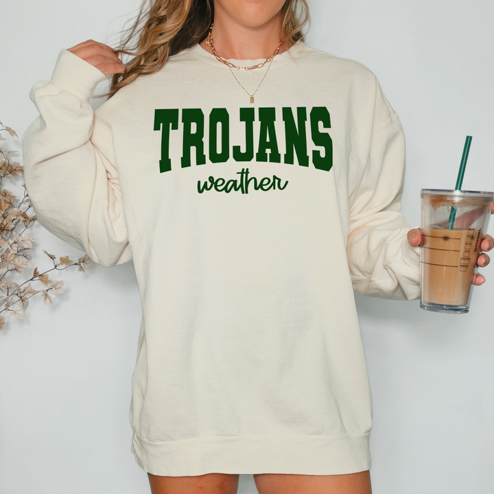 Trojans Team Weather DTF Print – Torch Light