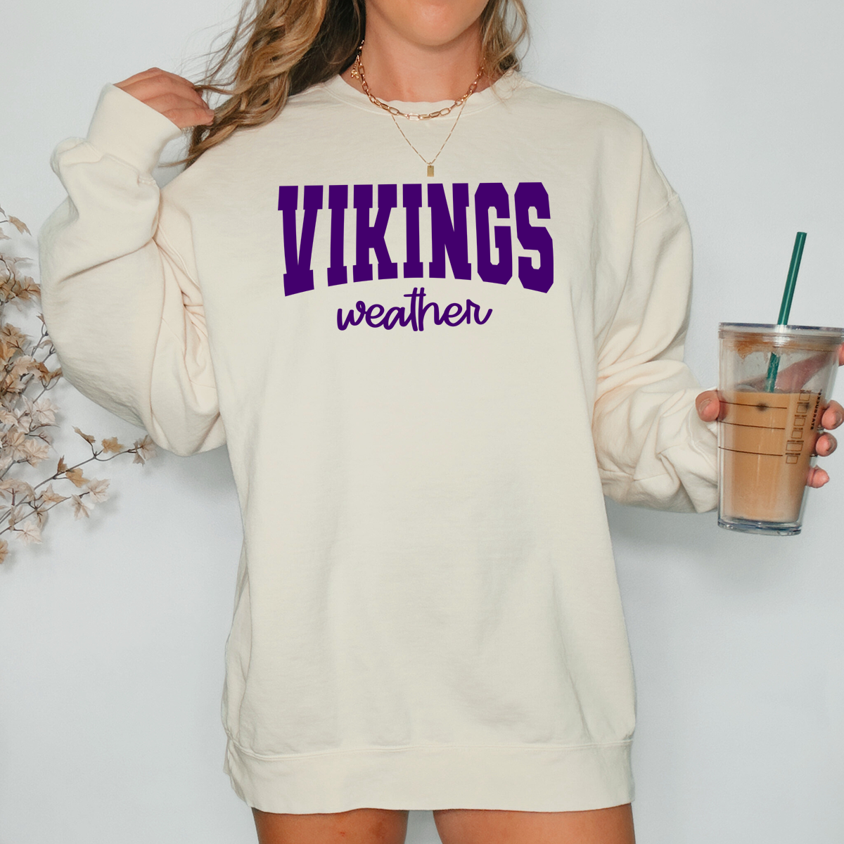 Vikings Team Weather DTF Print – Torch Light