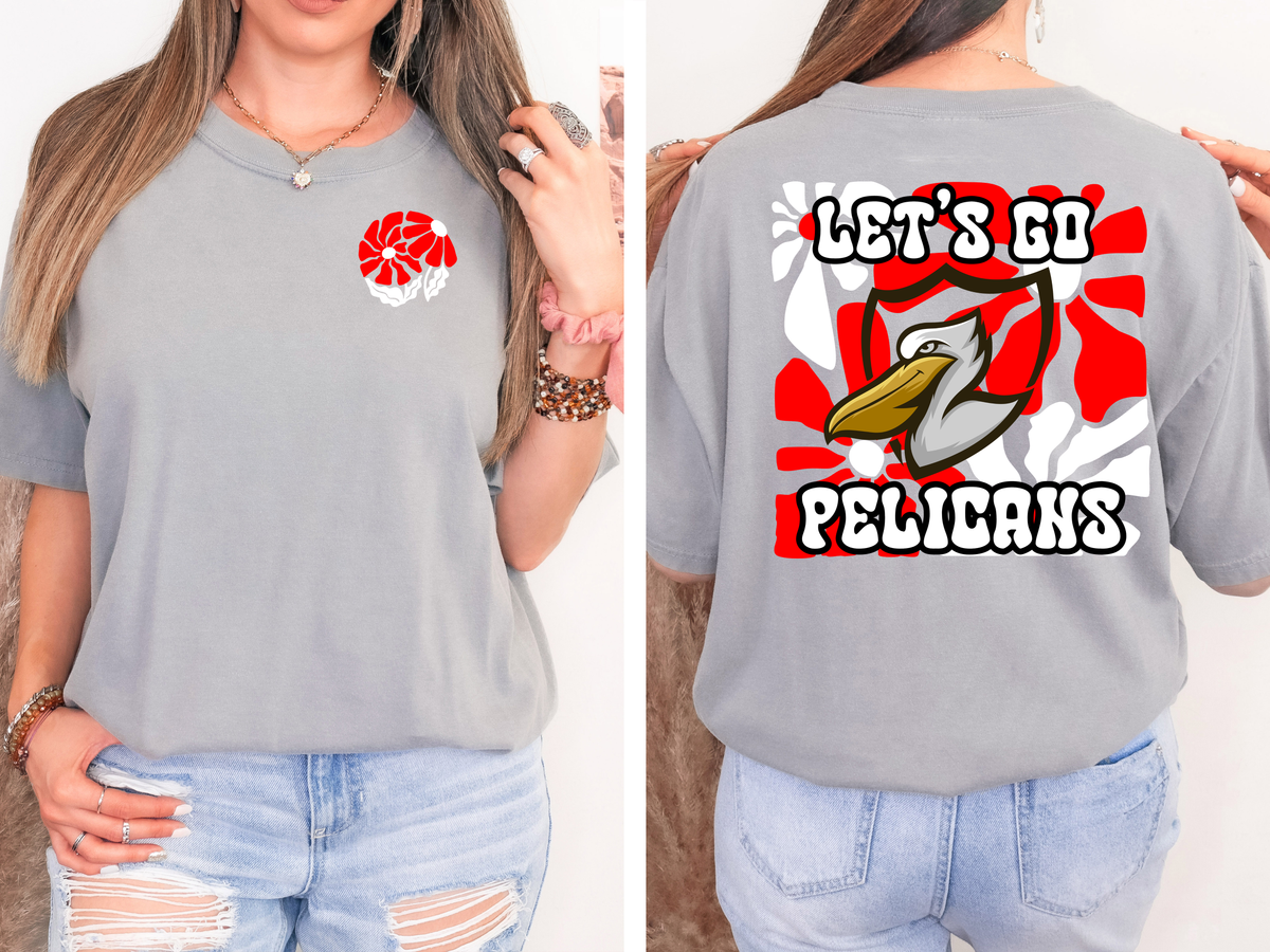 Let's Go Pelicans Floral DTF Print – Torch Light