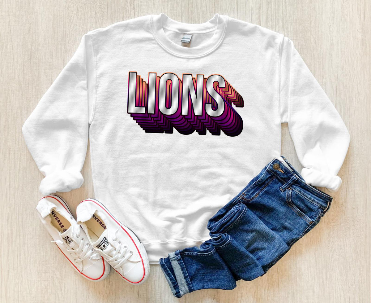 Lions Layered Stack DTF Print – Torch Light
