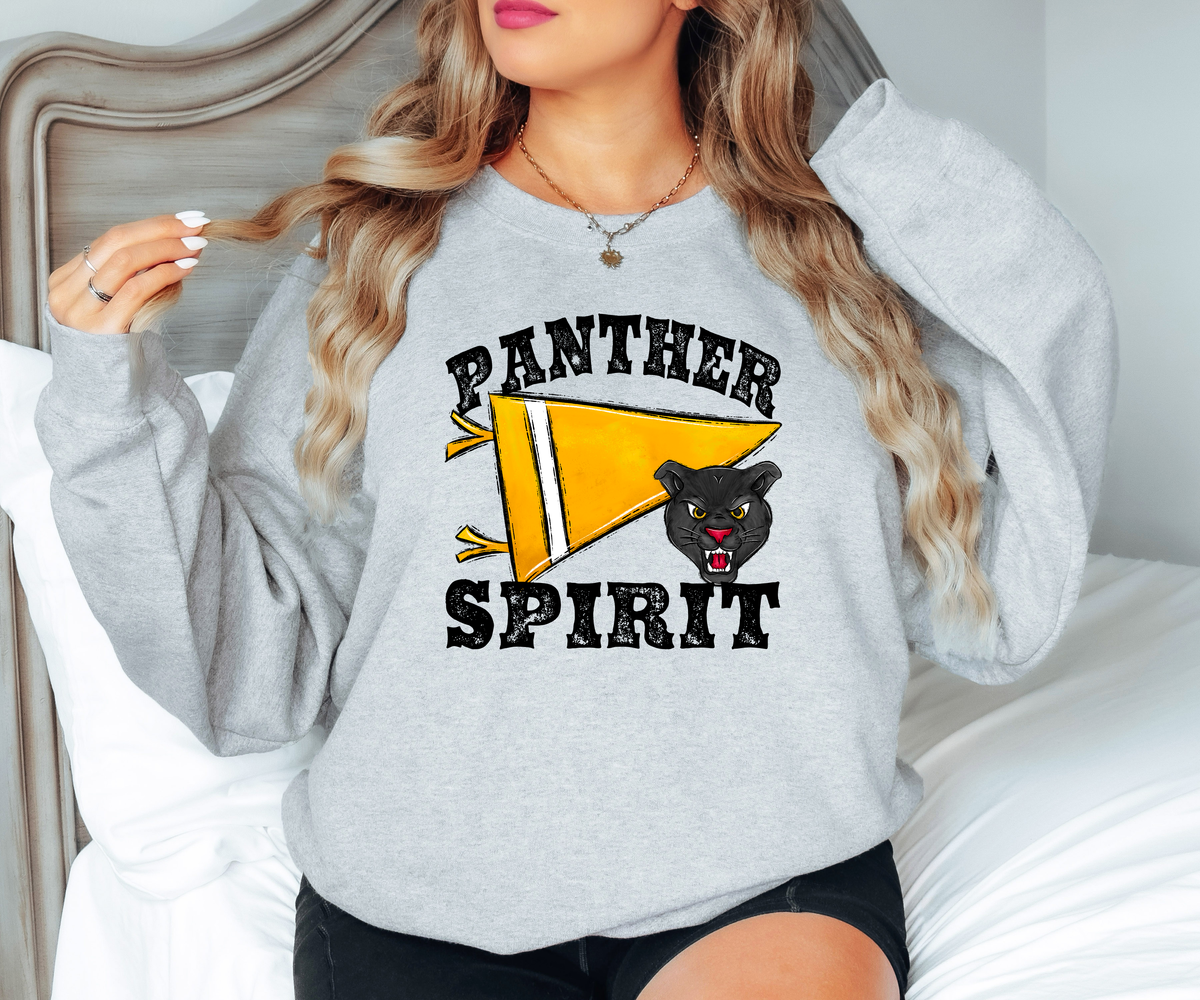 Panther Spirit Pennant DTF Print – Torch Light
