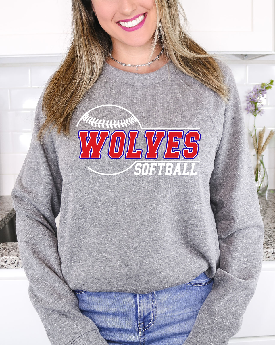 Wolves Softball 01 DTF Print – Torch Light