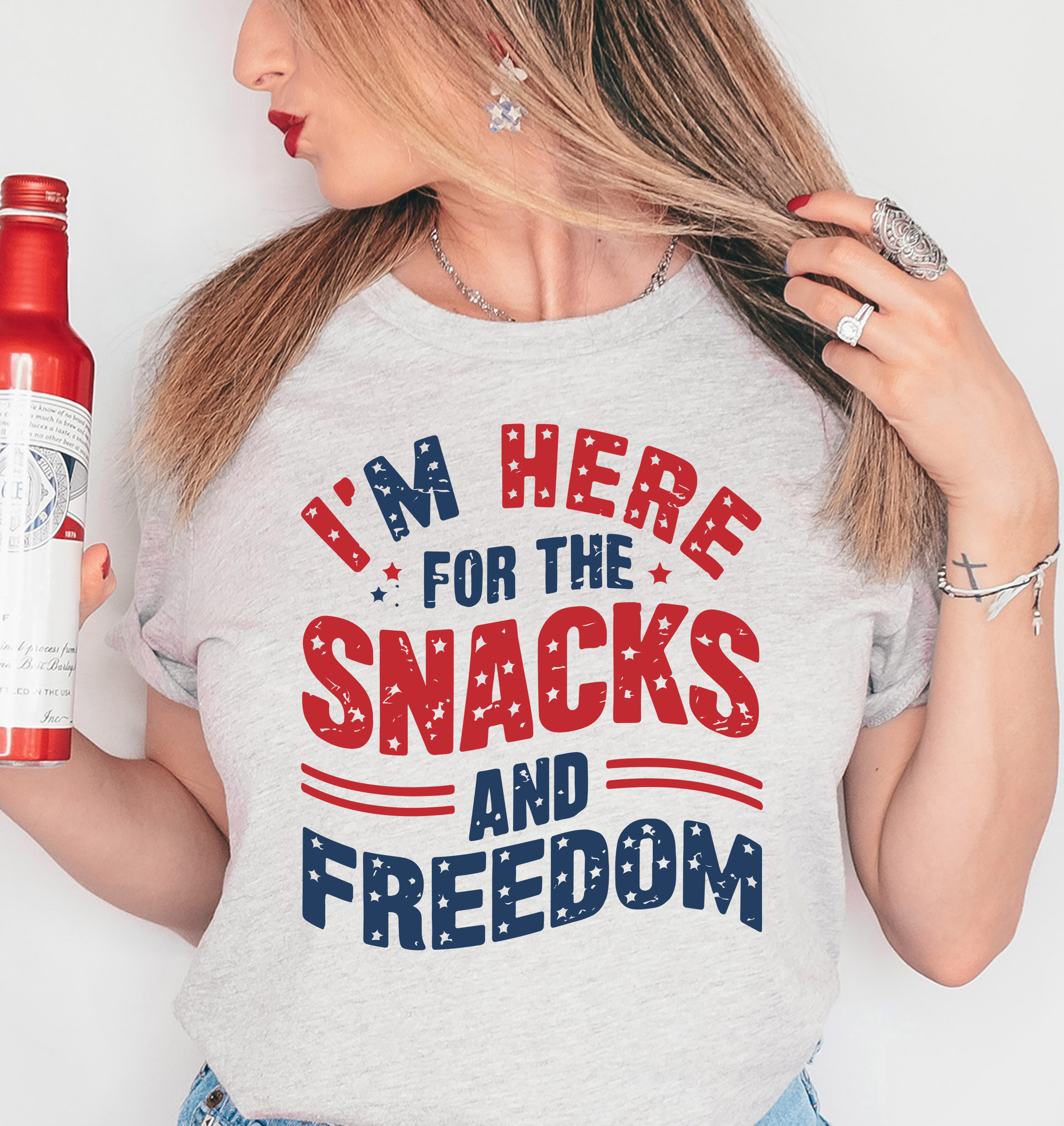 Snacks and Freedom DTF Print – Torch Light