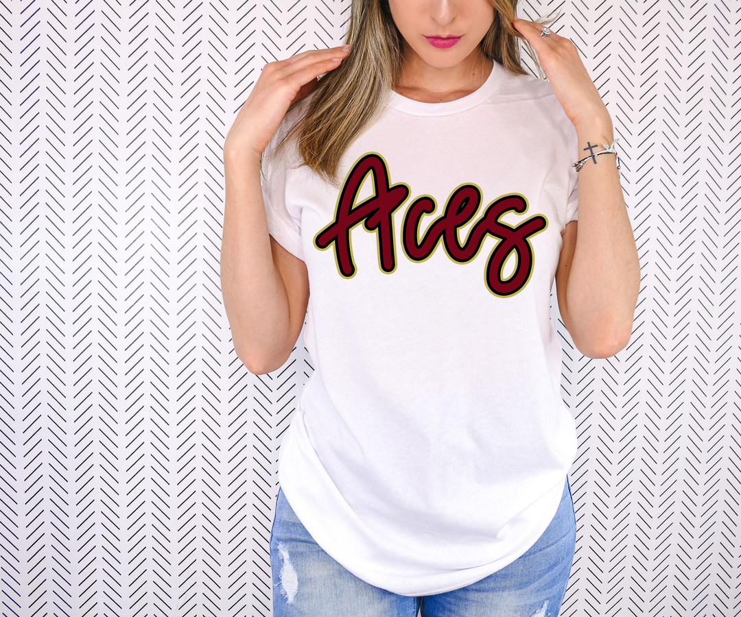 Aces Outline DTF Print – Torch Light