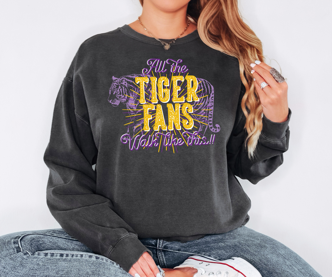 All the Tiger Fans Walk Like This DTF Print – Torch Light