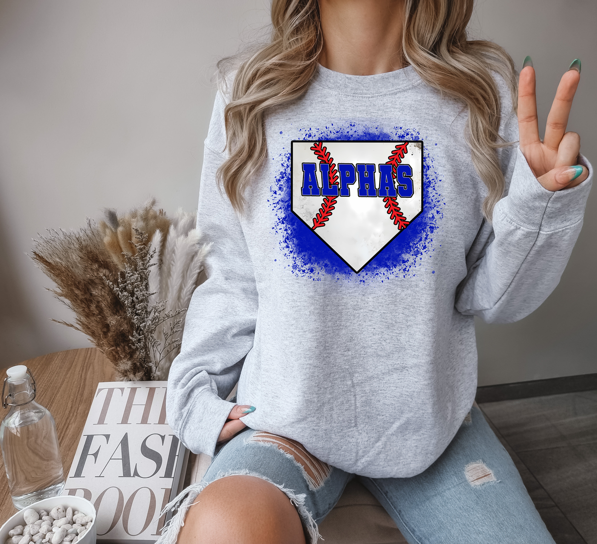 Alphas Baseball DTF Print – Torch Light