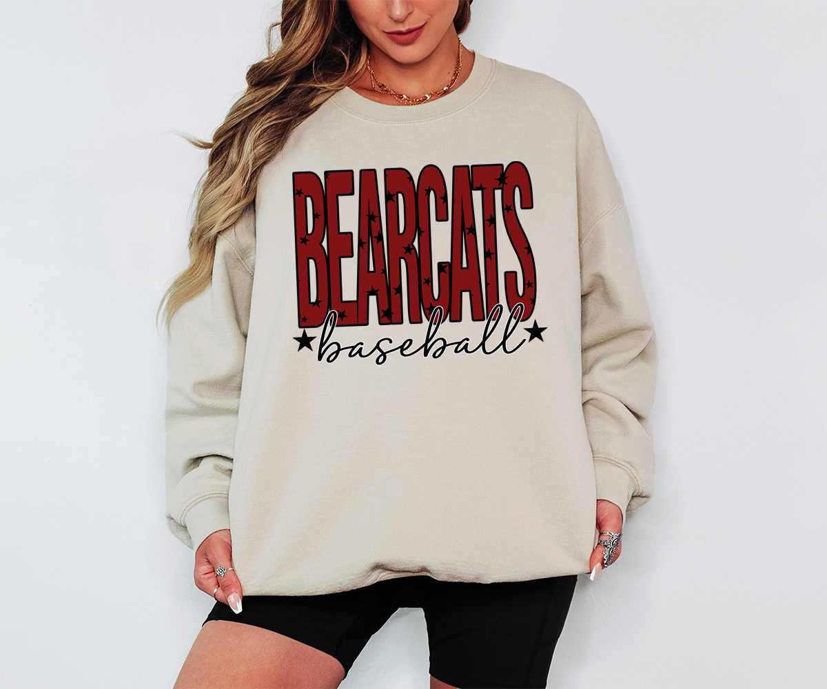 Bearcats Baseball Star Power Team Sports DTF Print – Torch Light