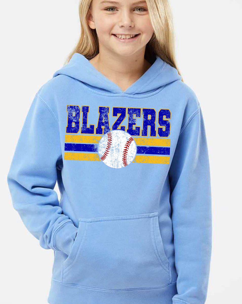 Blazers Baseball Grunge DTF Print – Torch Light
