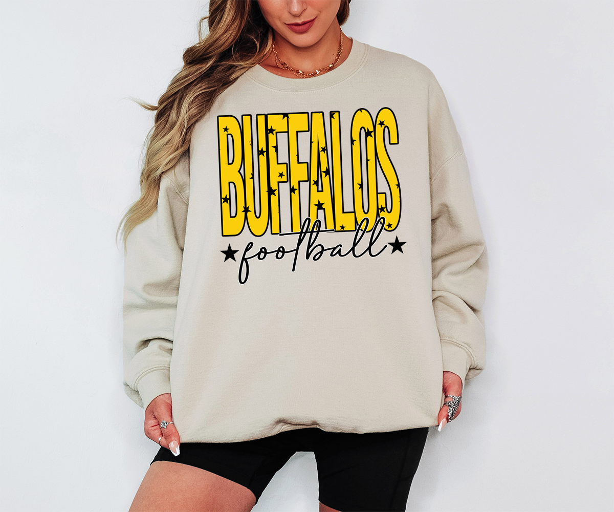 Buffalos Football Star Power Team Sports DTF Print – Torch Light