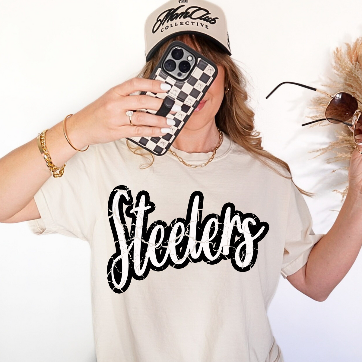 Steelers Crackle Cursive DTF Print – Torch Light