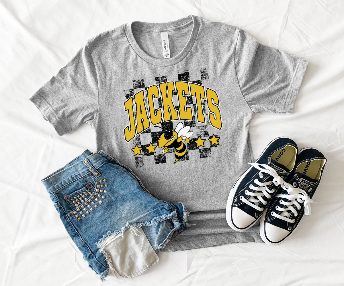 Jackets Checker Star Grunge DTF Print – Torch Light