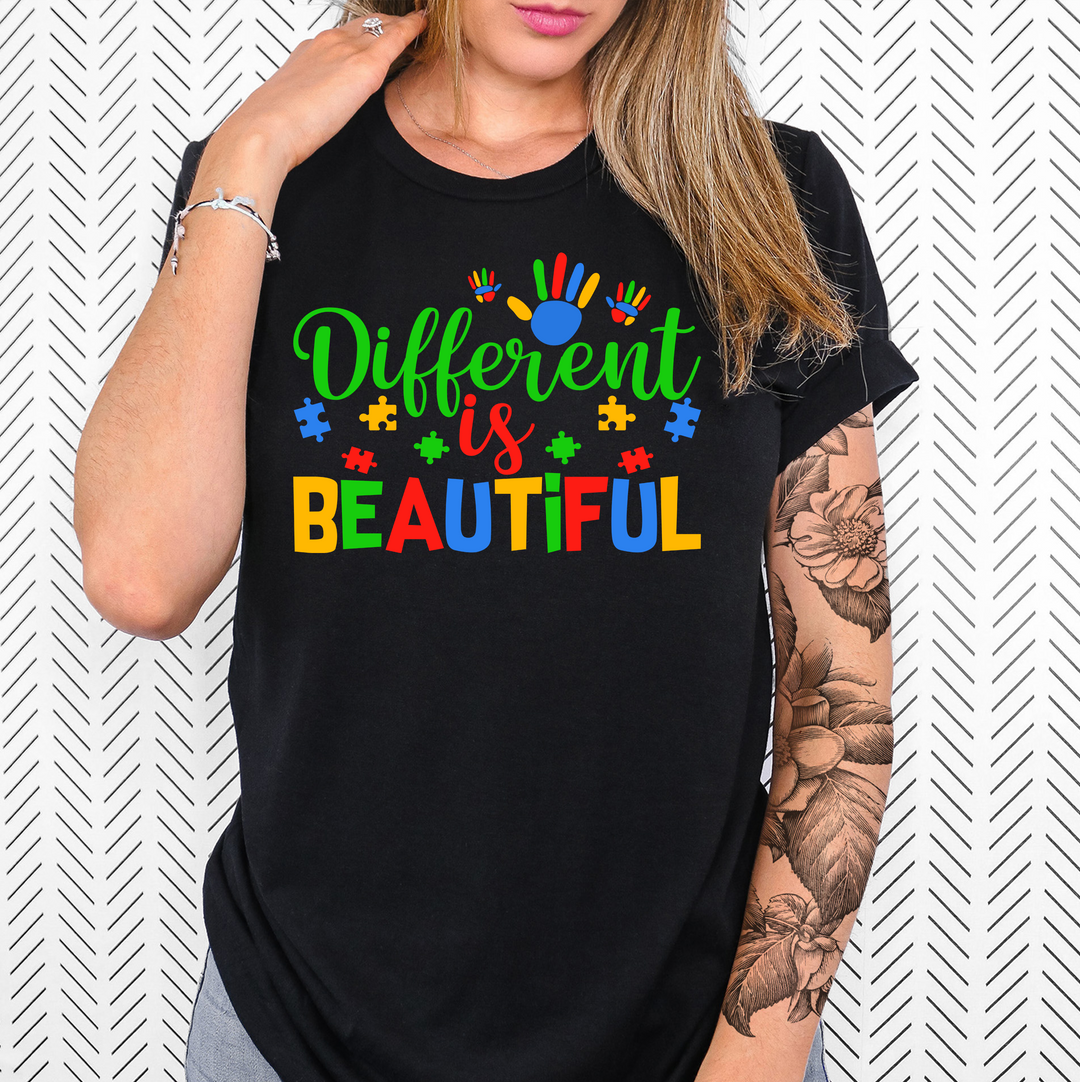 Autism Different is Beautiful DTF Print – Torch Light