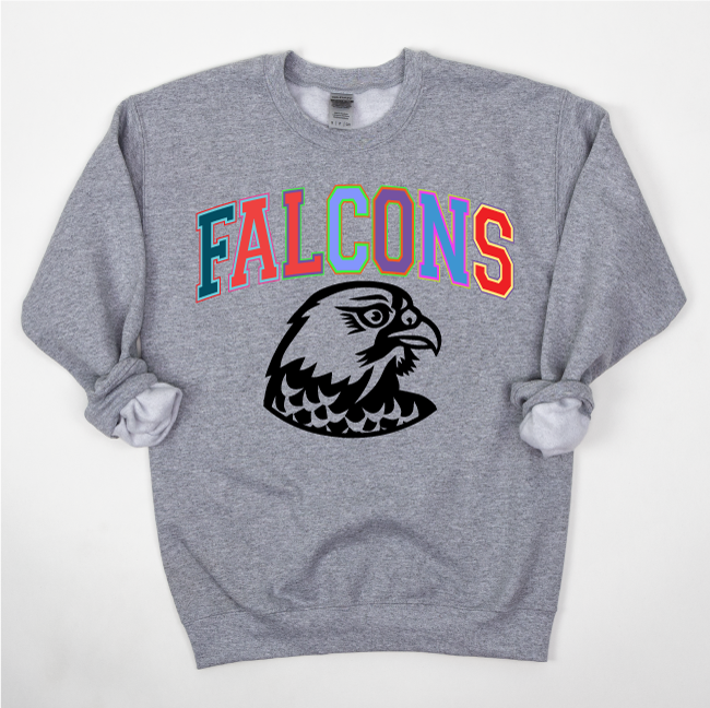 Rainbow Falcons DTF Print – Torch Light