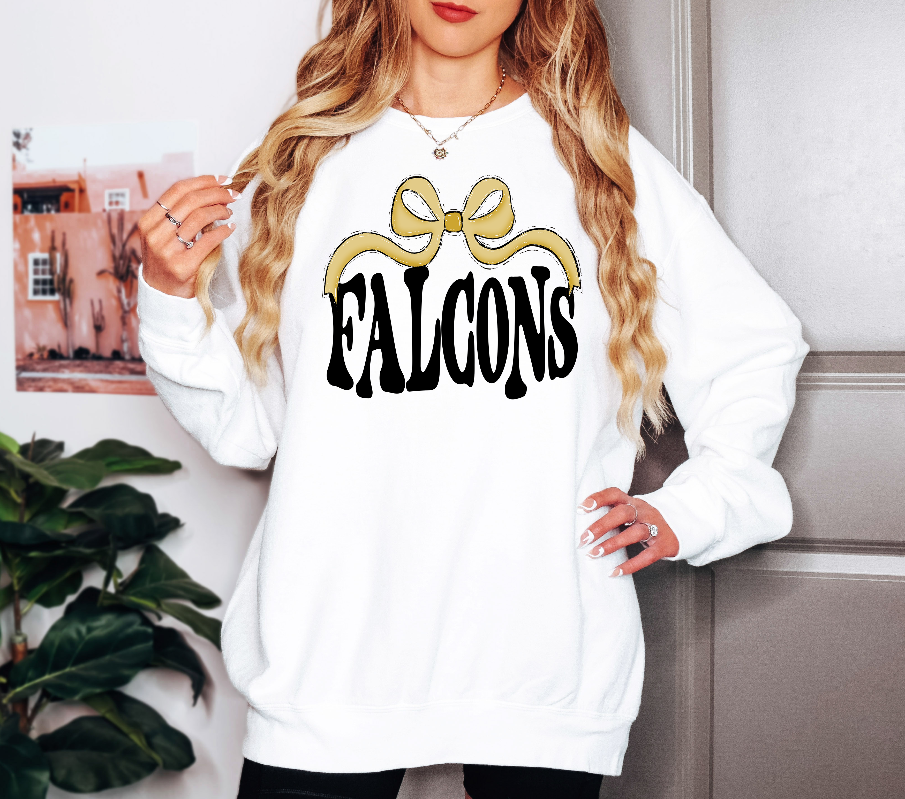 Falcons Wide Ribbon DTF Print – Torch Light