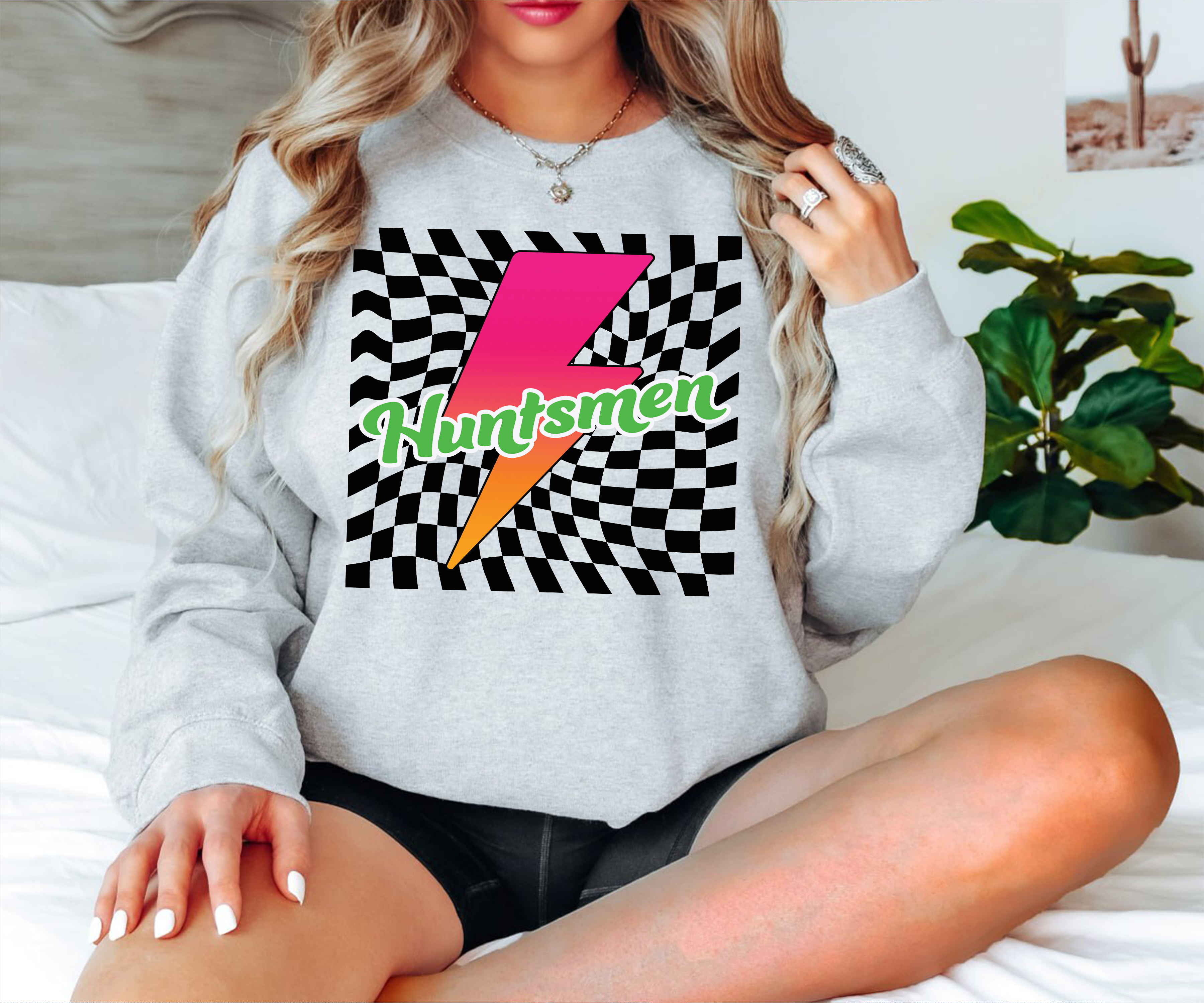 Huntsmen Checker Leopard Bolt DTF Print – Torch Light