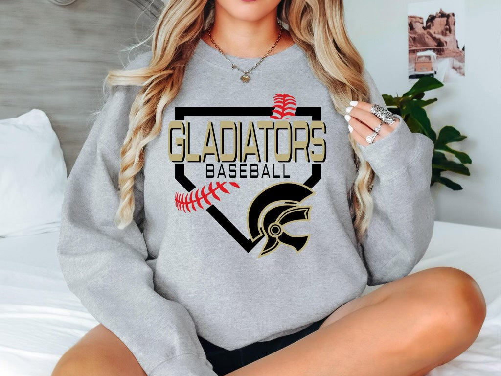 Gladiators Baseball Diamond DTF Print – Torch Light