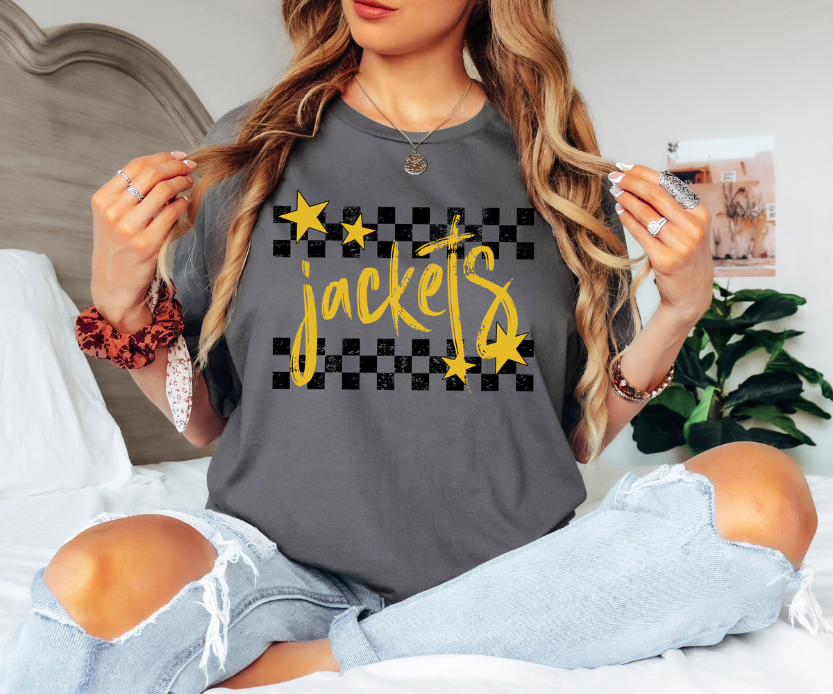 Jackets Checker Star DTF Print – Torch Light