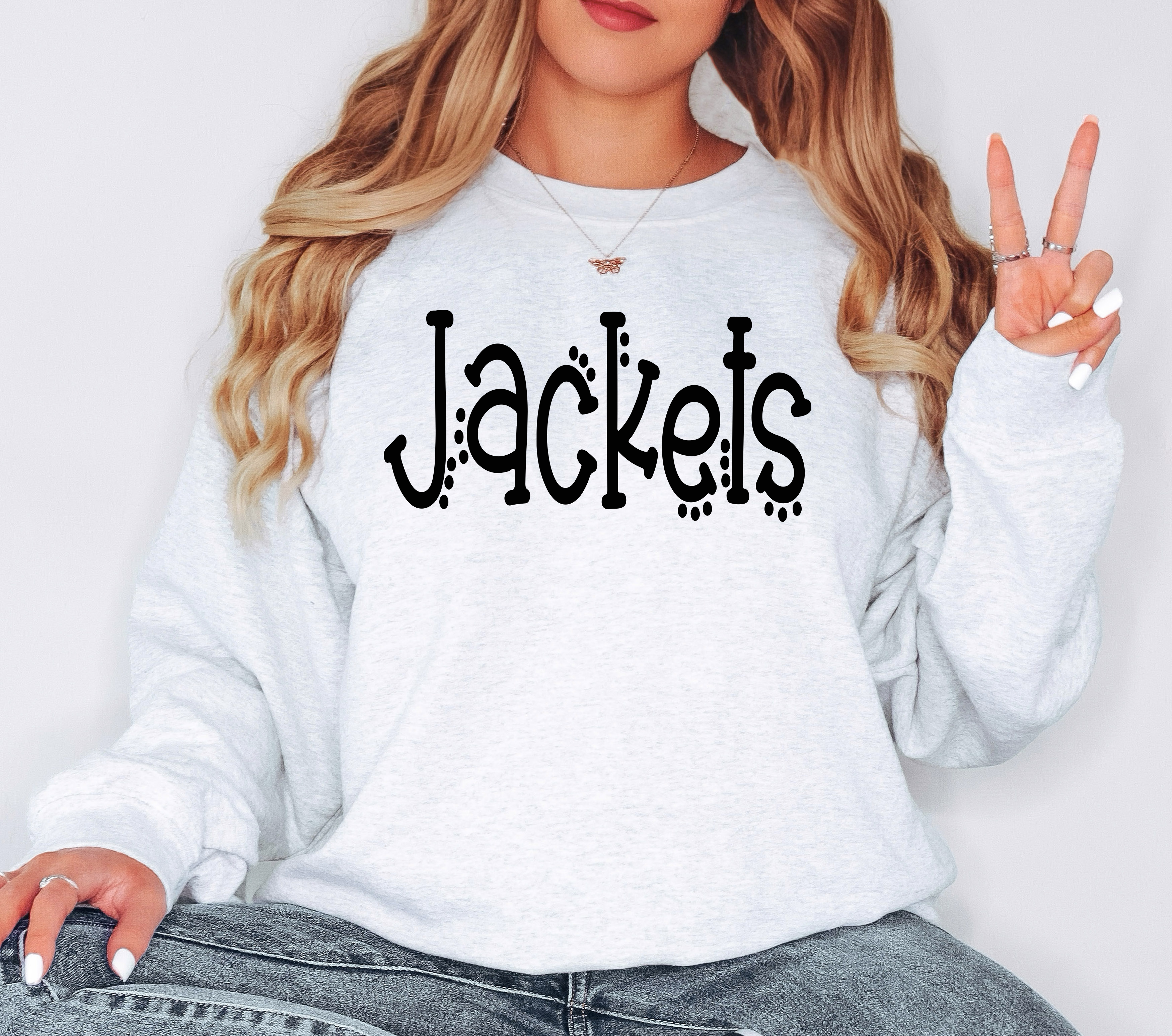 Jackets Dotted Doodle DTF Print – Torch Light
