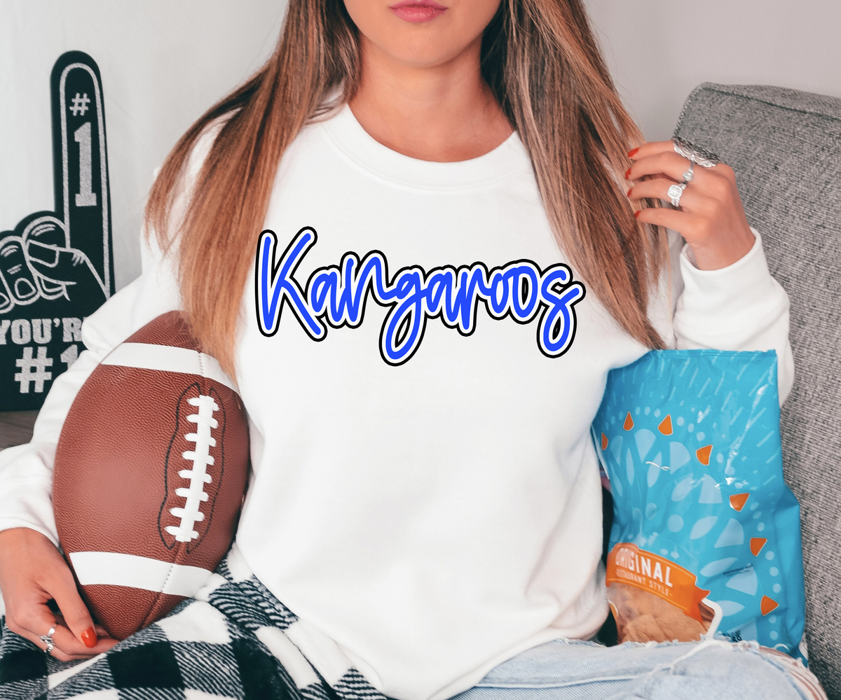 Kangaroos Outline DTF Print – Torch Light