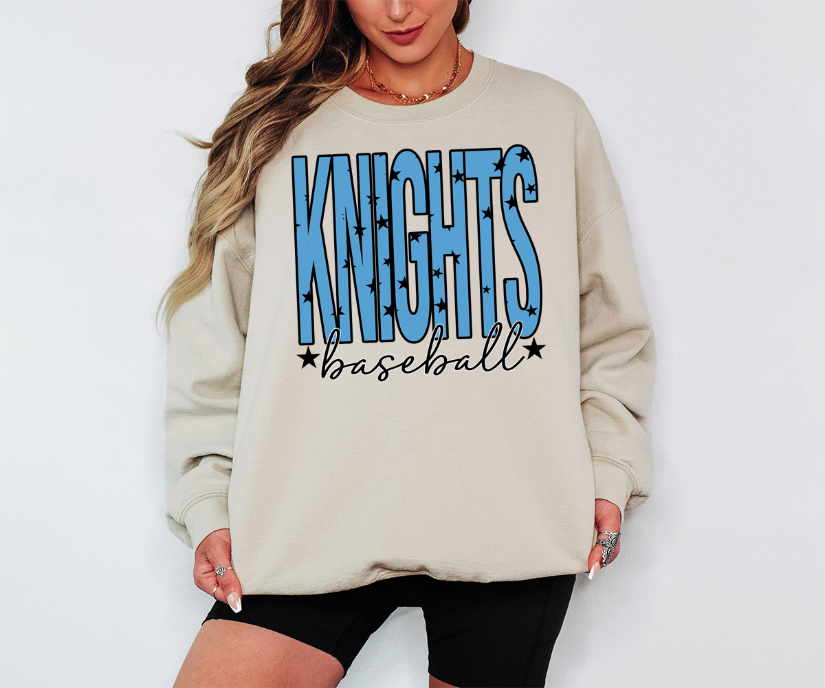 Knights Baseball Star Power Team Sports DTF Print – Torch Light