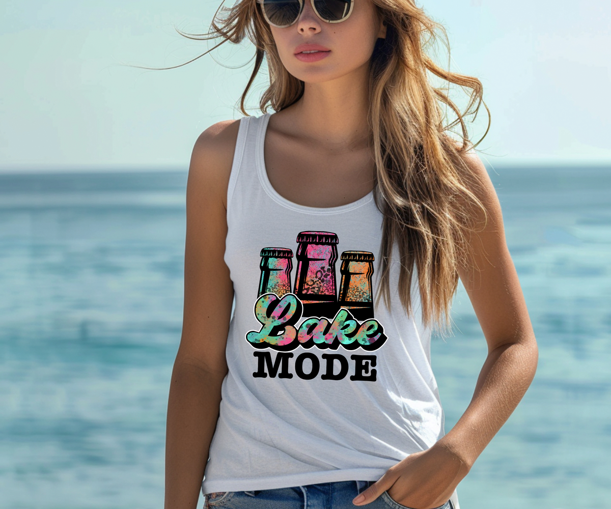 Lake Mode Beer Bottles Watercolor DTF Print – Torch Light