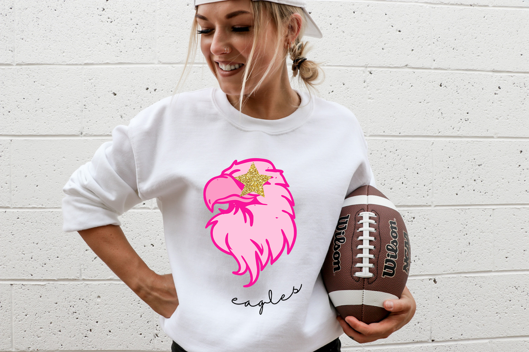 Preppy Eagles DTF Print – Torch Light