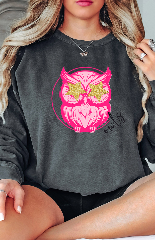 Preppy Owls DTF Print – Torch Light