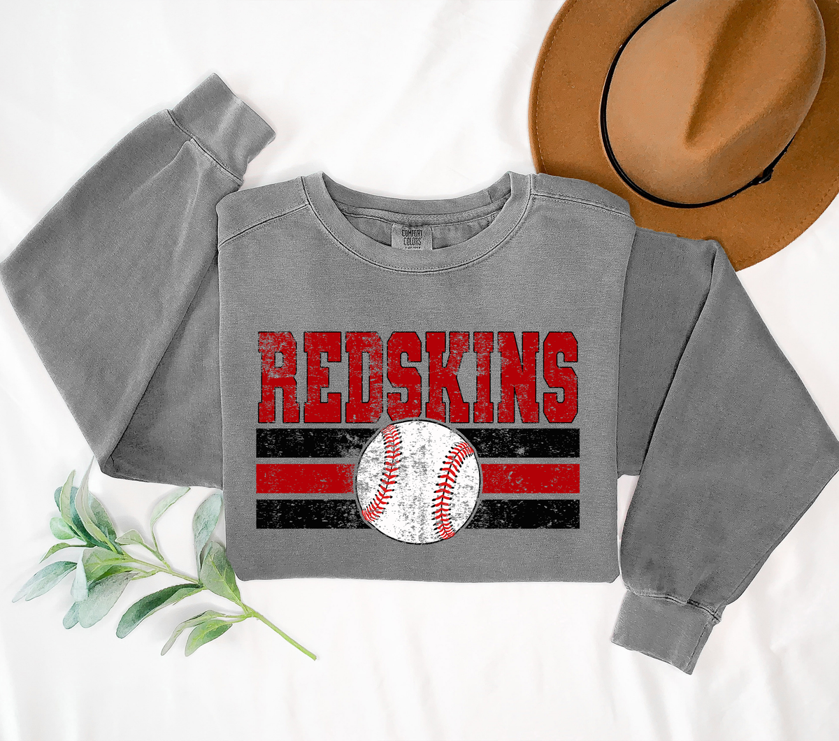 Redskins Baseball Grunge DTF Print – Torch Light