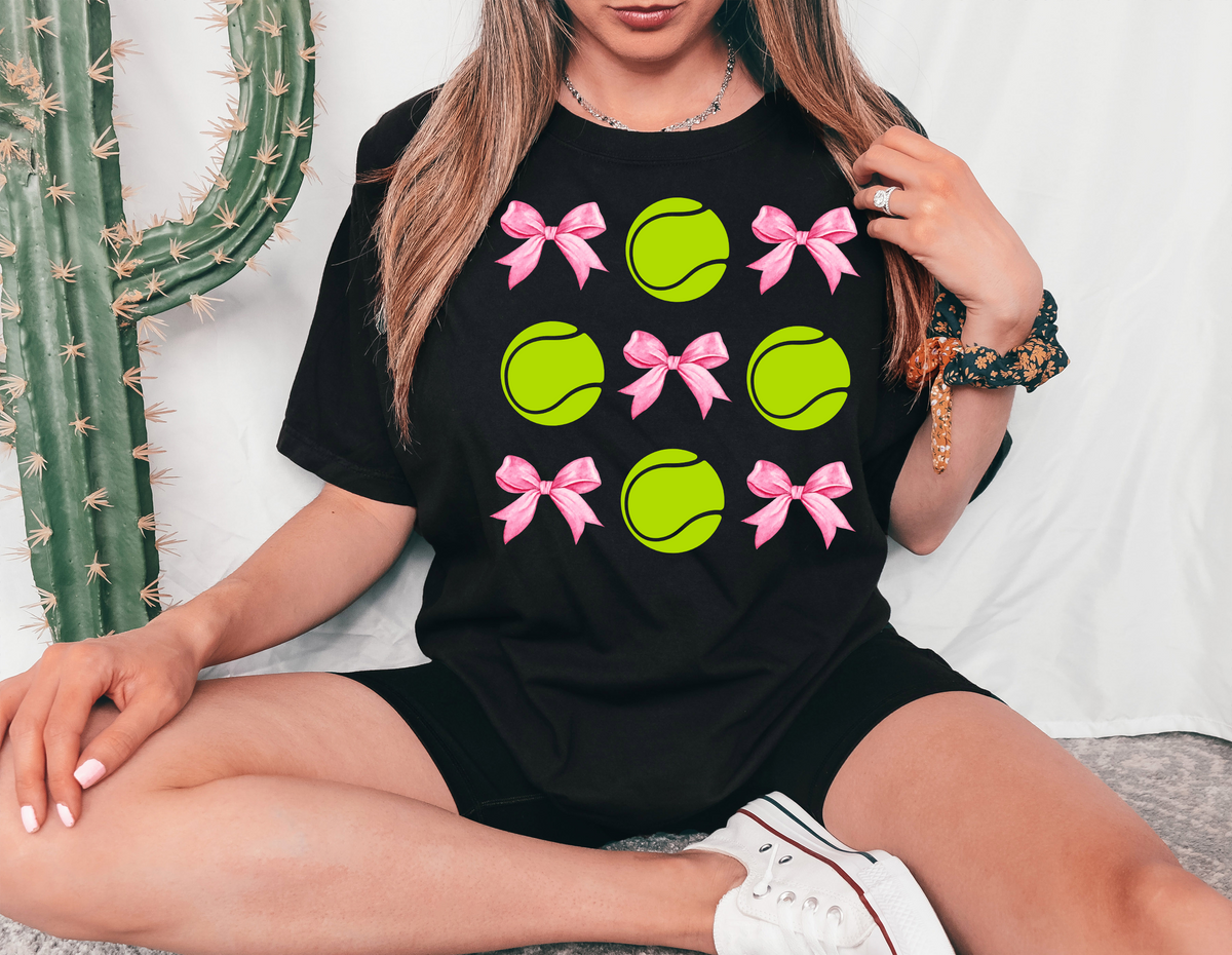 Tennis Bow Collage DTF Print – Torch Light