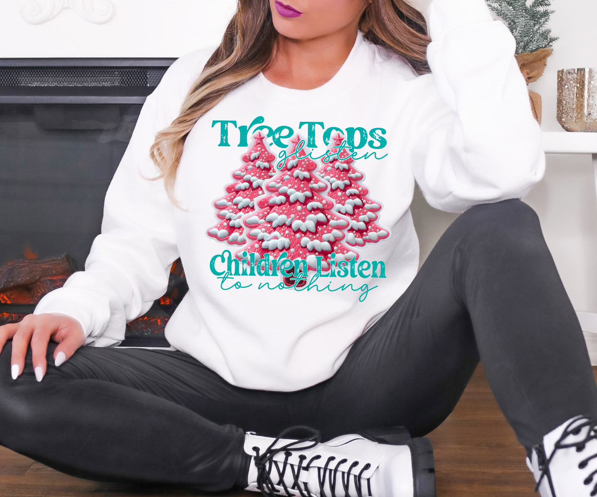 Tree Tops Glisten DTF Print – Torch Light