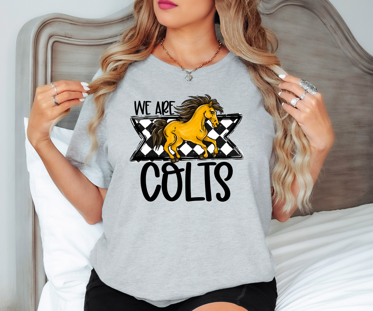 We Are Colts Checker DTF Print – Torch Light