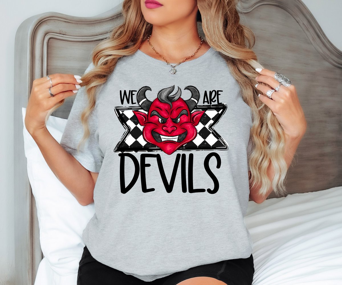 We Are Devils Checker DTF Print – Torch Light