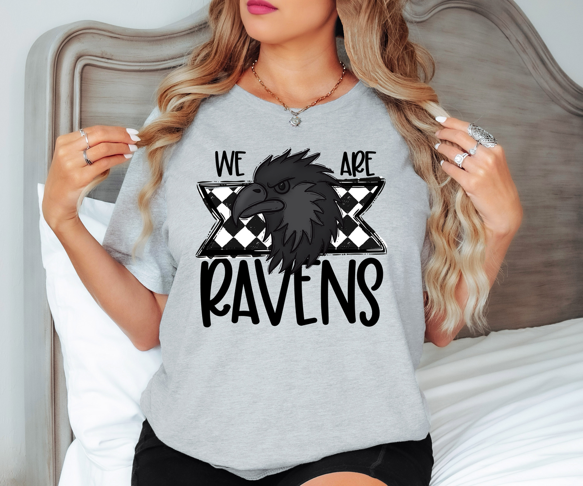 We Are Ravens Checker DTF Print – Torch Light