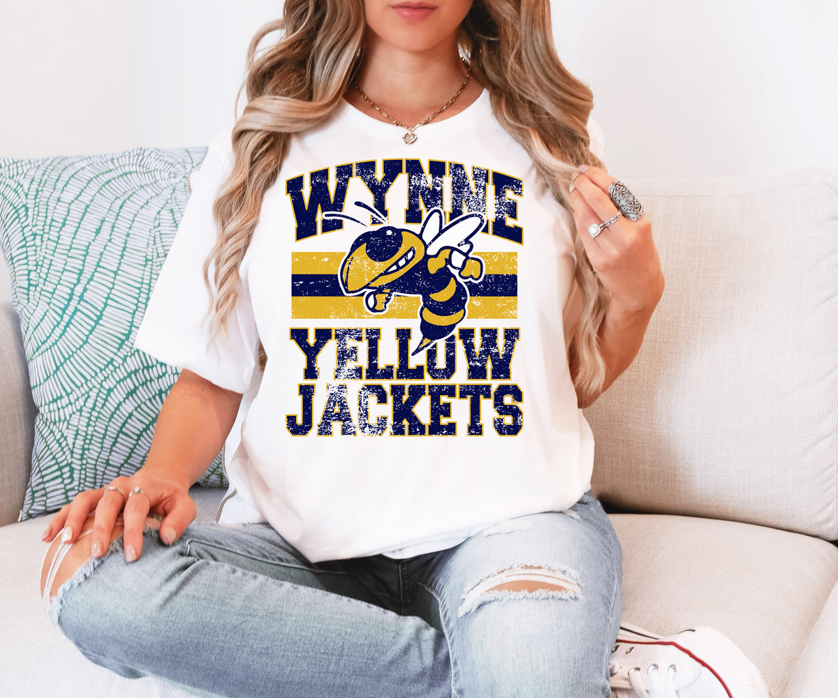 Classic Hometown Wynne YellowJackets DTF Print – Torch Light