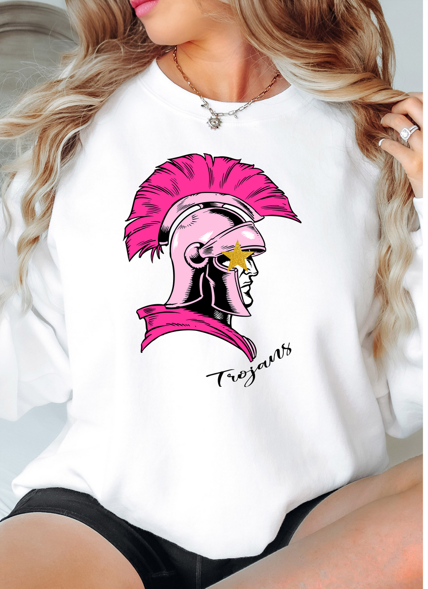 Preppy Trojans DTF Print – Torch Light